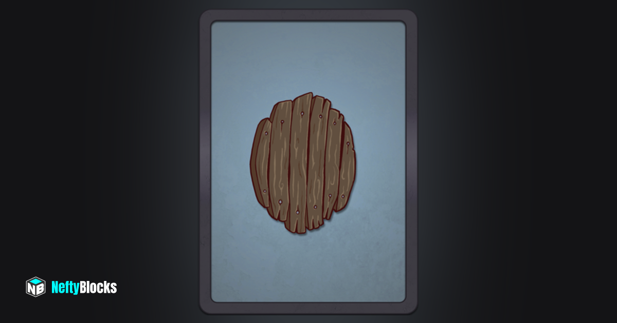 Crude Wooden Shield #413 | NeftyBlocks | The #1 Trade to Earn NFT ...