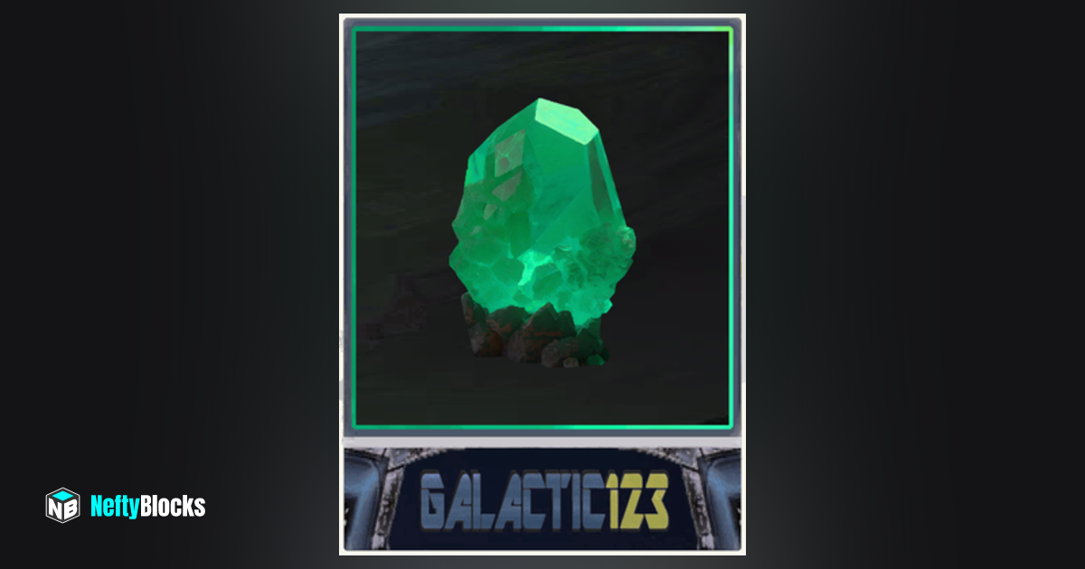 Green Ore #1025 | NeftyBlocks | The #1 Trade to Earn NFT Marketplace on WAX