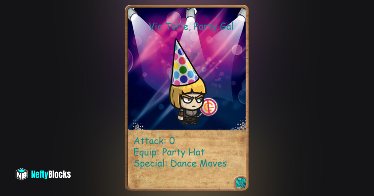 Vic Torie, Party Gal | NeftyBlocks | The #1 Trade to Earn NFT ...