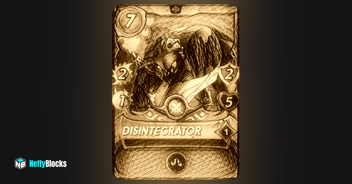 DISINTEGRATOR #167 | NeftyBlocks | The #1 Trade to Earn NFT Marketplace ...