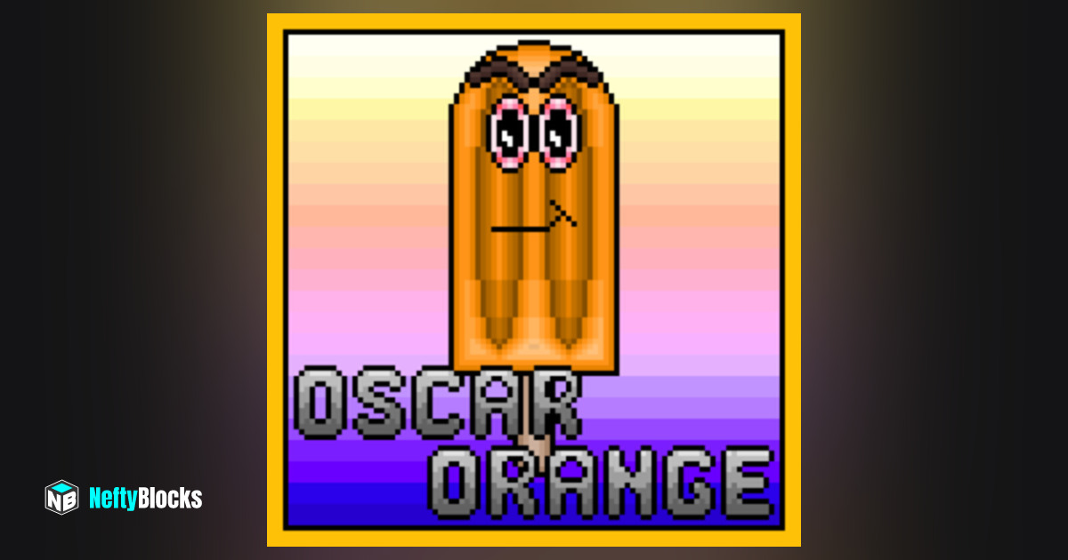 Oscar Orange #220 | NeftyBlocks | The #1 Trade to Earn NFT Marketplace ...