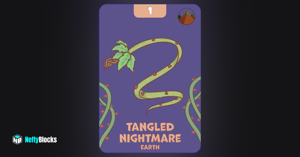 Tangled Nightmare #864 | NeftyBlocks | The #1 Trade to Earn NFT ...