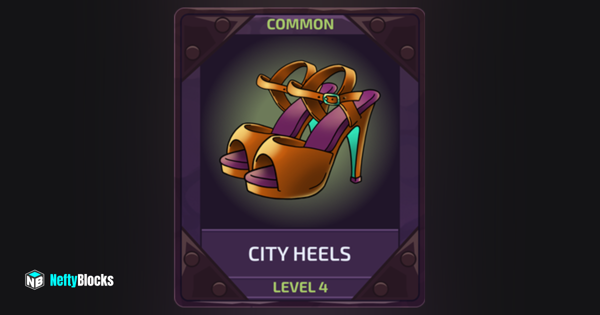 City Heels – Level 4 #9 | NeftyBlocks | The #1 Trade to Earn NFT ...