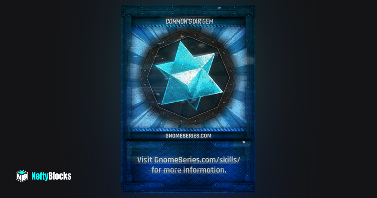 Common Star Gem #8850 | NeftyBlocks | The #1 Trade to Earn NFT ...