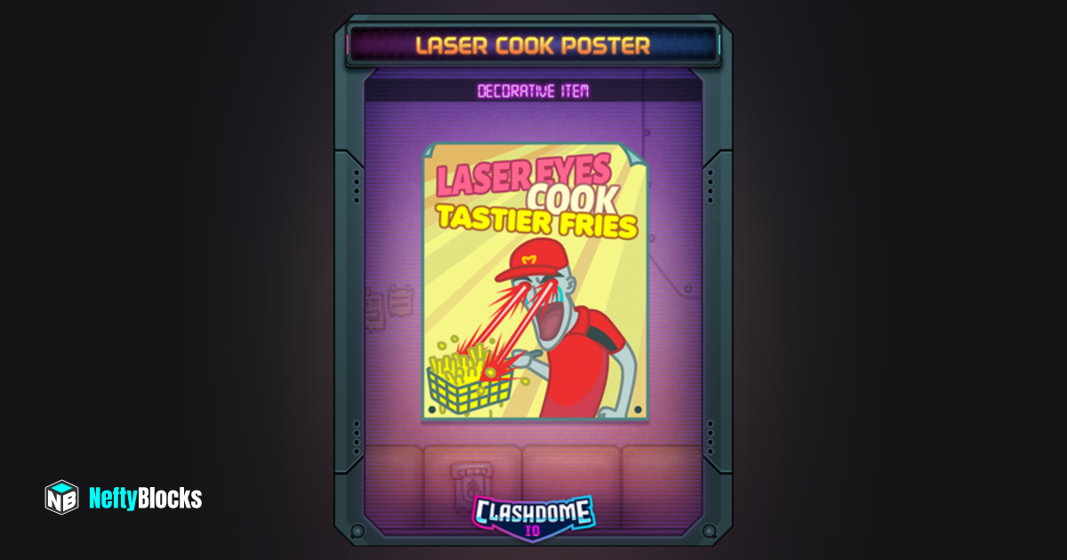 Laser Cook Poster | NeftyBlocks | The #1 Trade to Earn NFT Marketplace ...