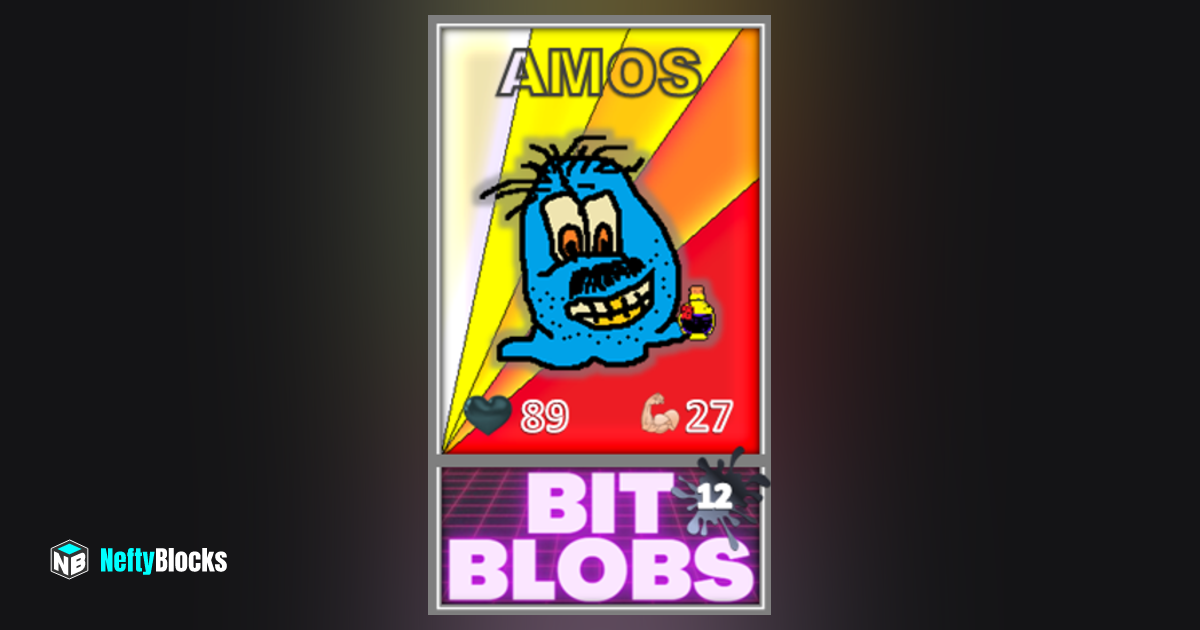 Amos - Bit Blobs Series 3 #138 | NeftyBlocks | The #1 Trade to Earn NFT ...