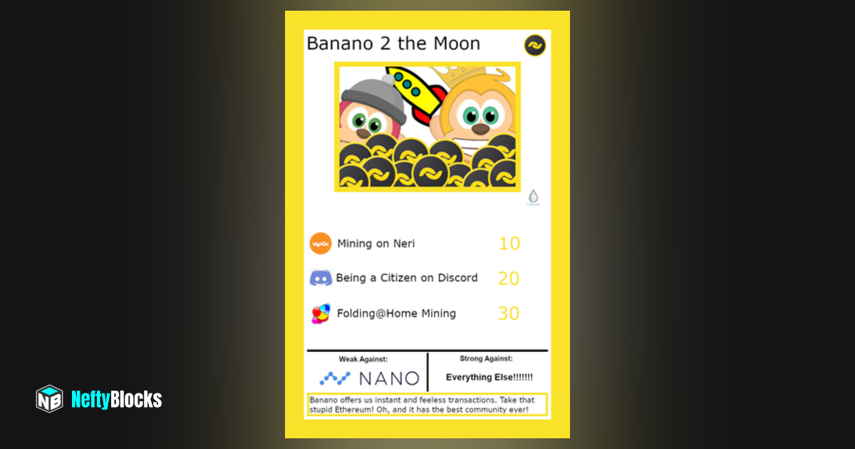 Banano 2 the Moon #472 | NeftyBlocks | The #1 Trade to Earn NFT ...
