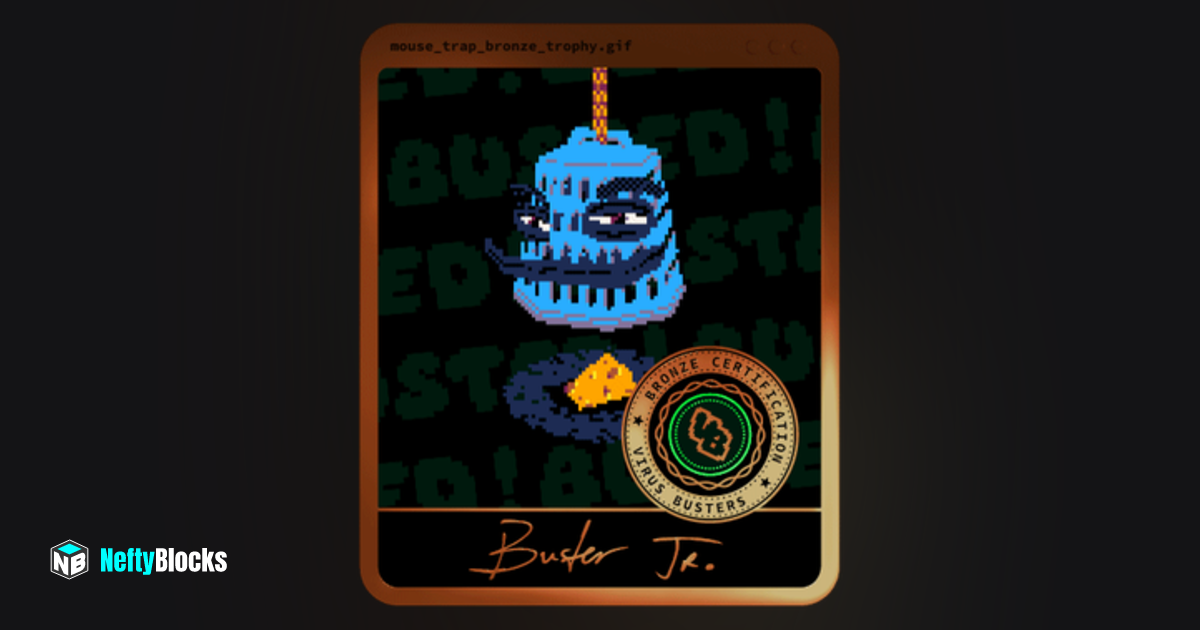 Mouse Trap Bronze Trophy #1 | NeftyBlocks | The #1 Trade to Earn NFT ...