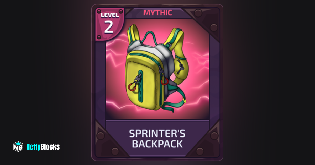 Sprinter's Backpack - Mythic Level 2 | NeftyBlocks | The #1 Trade to ...