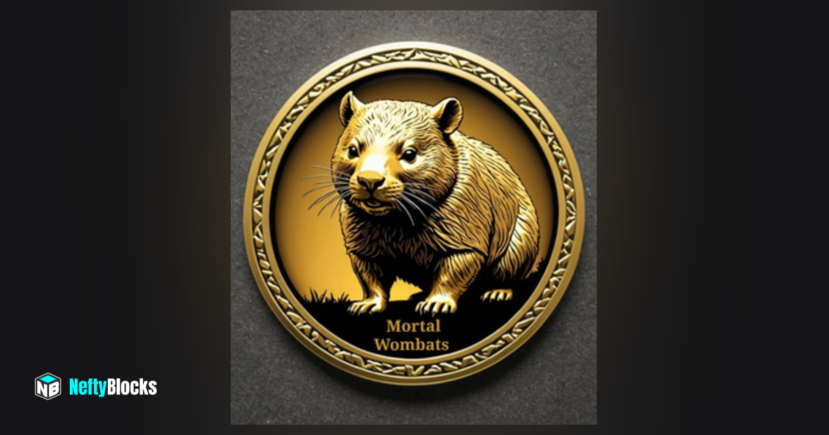 Mortal Wombats Badge #37 | NeftyBlocks | The #1 Trade to Earn NFT ...