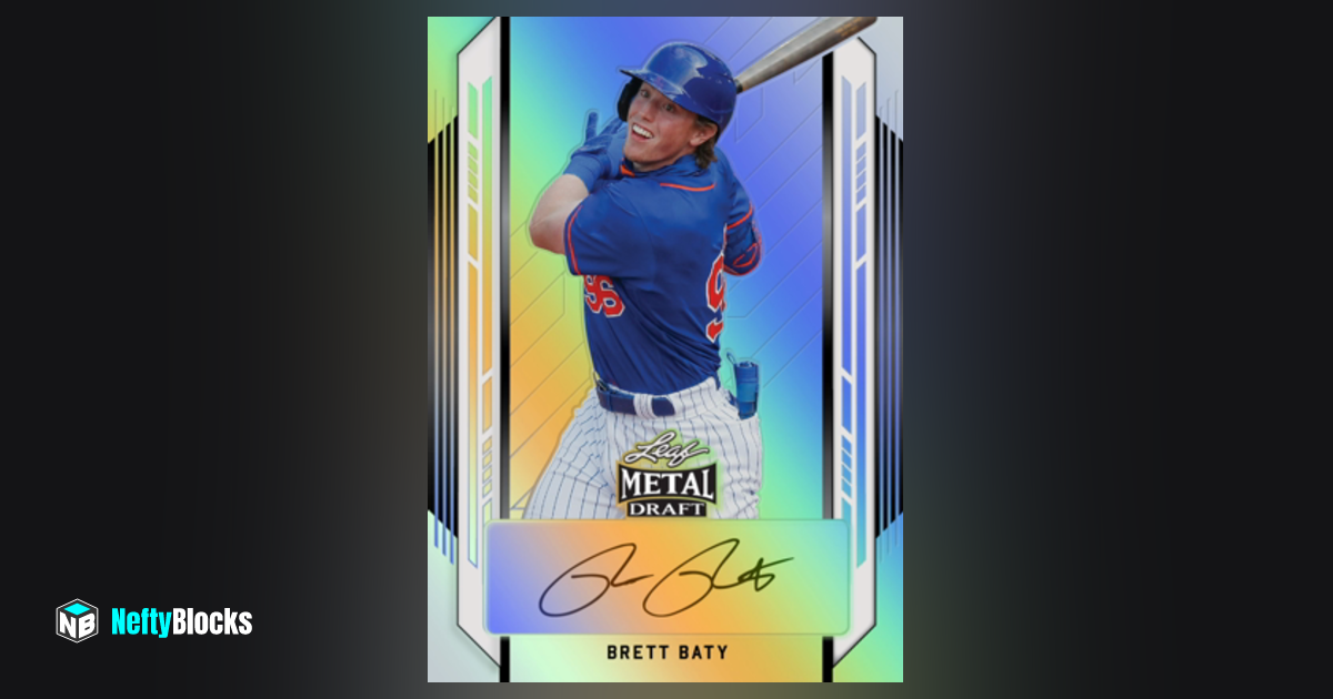 Brett Baty #30 | NeftyBlocks | The #1 Trade to Earn NFT Marketplace on WAX
