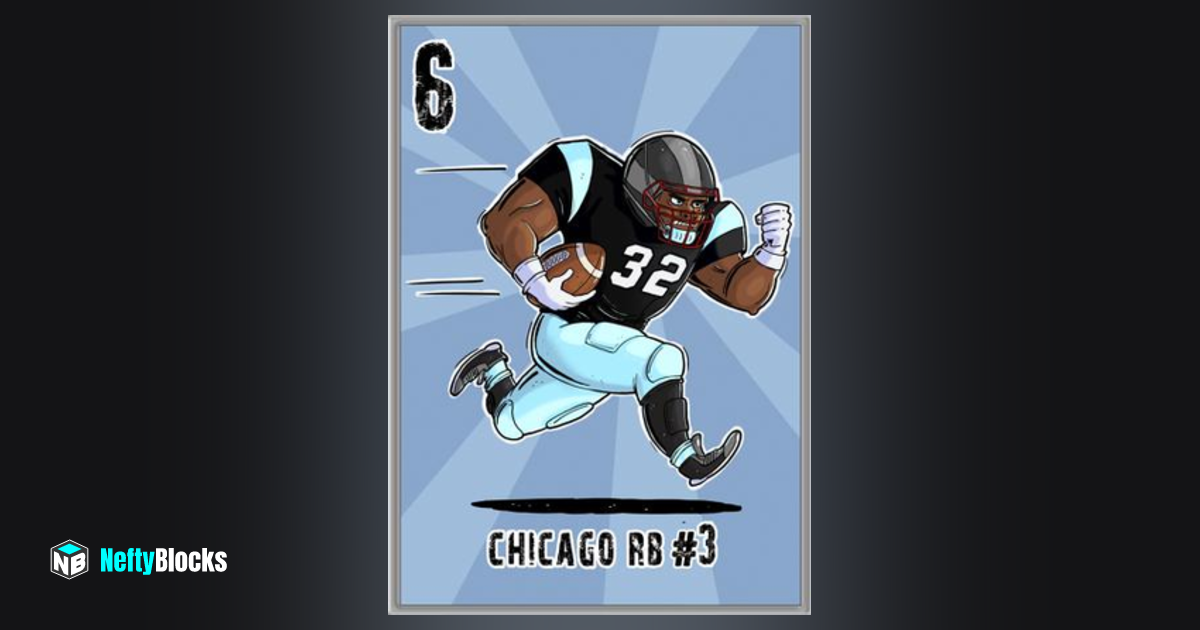 Chicago RB #3 #101 | NeftyBlocks | The #1 Trade to Earn NFT Marketplace ...