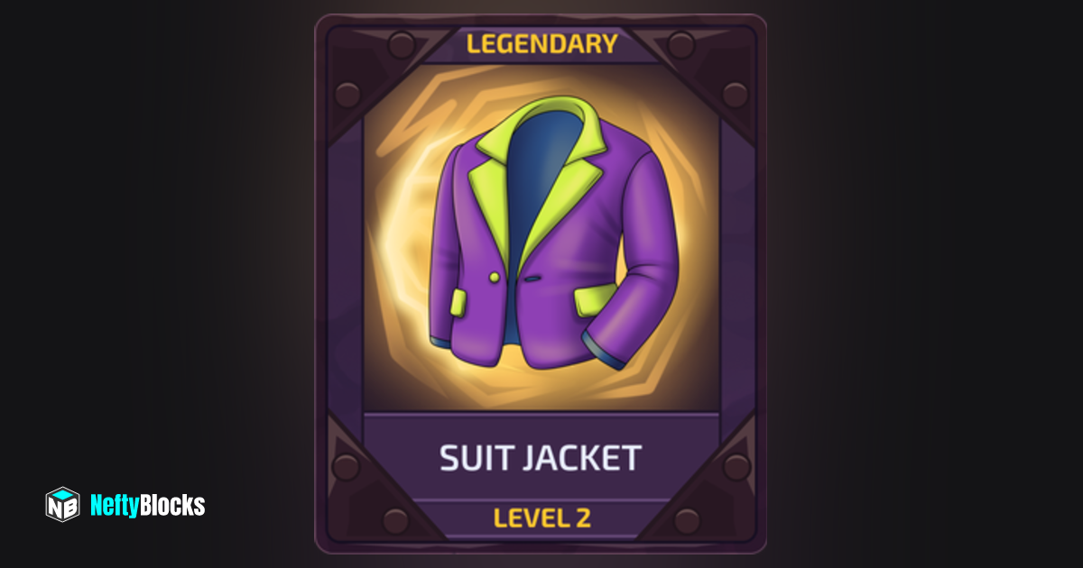 Suit Jacket – Level 2 | NeftyBlocks | The #1 Trade to Earn NFT ...