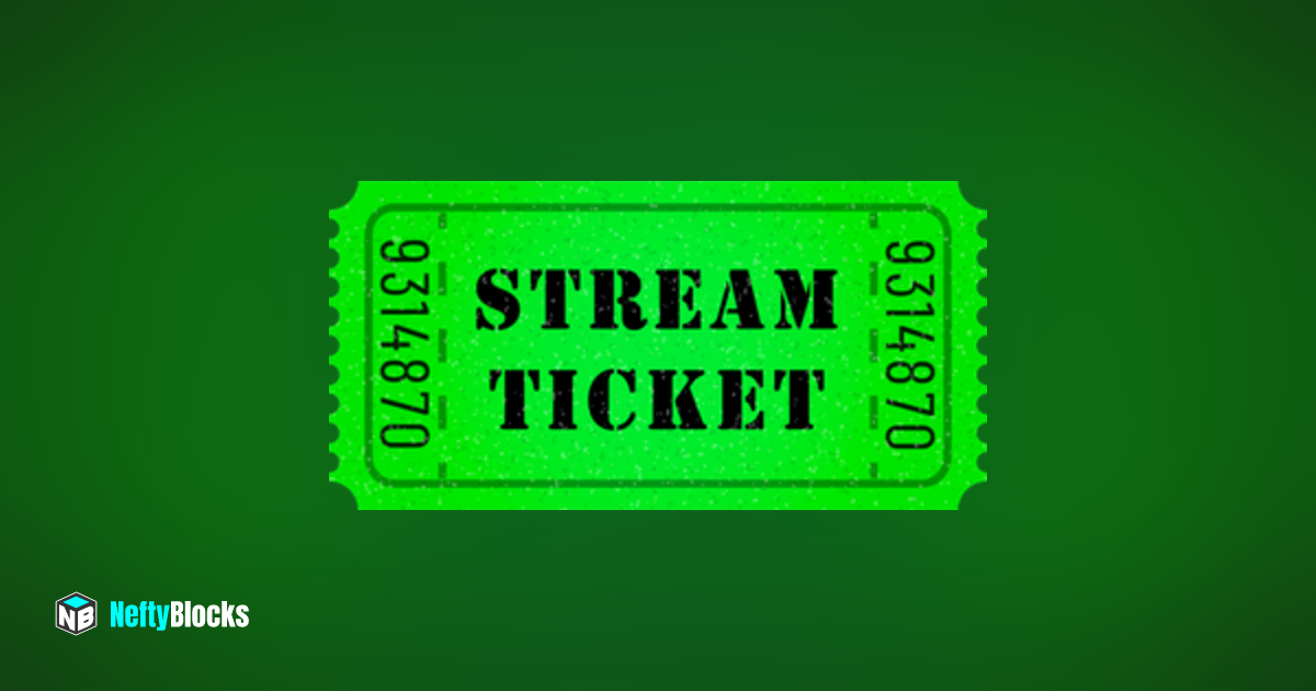 Green Stream Ticket #138 | NeftyBlocks | The #1 Trade to Earn NFT ...