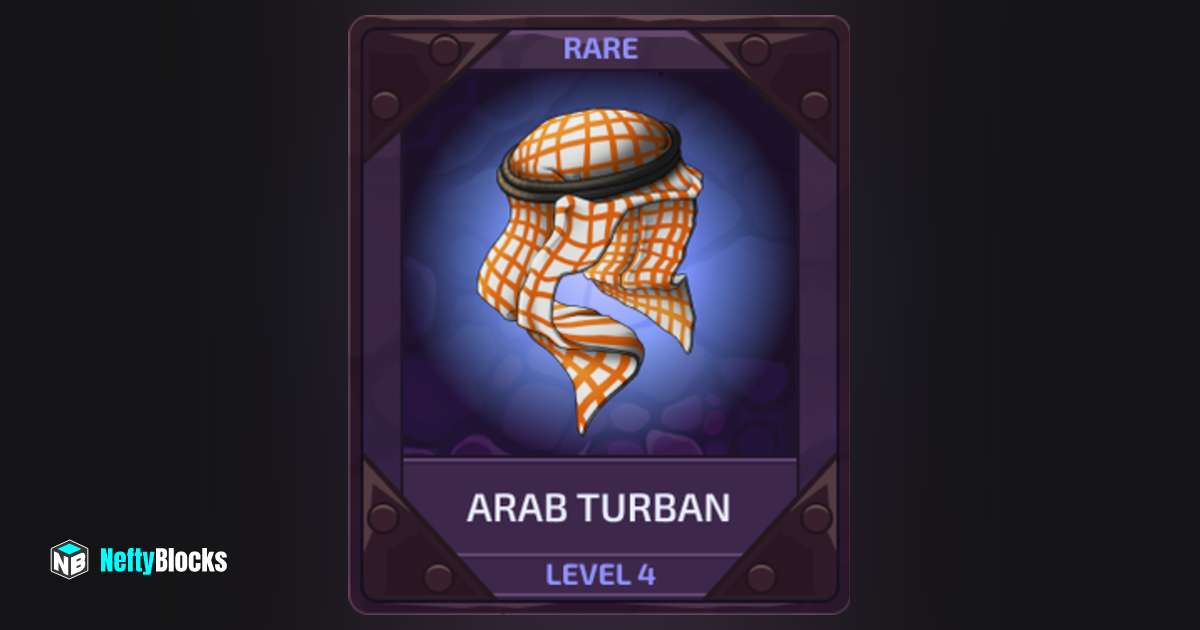 Arab Turban – Level 4 | NeftyBlocks | The #1 Trade to Earn NFT ...