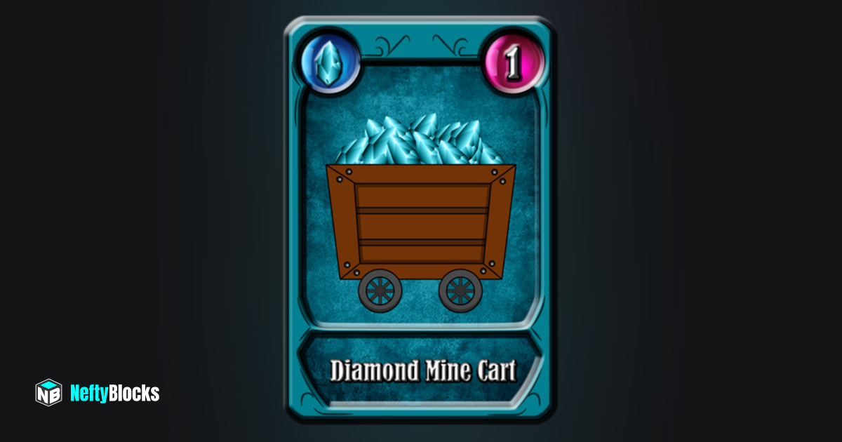 Diamond Mine Cart #48 | NeftyBlocks | The #1 Trade to Earn NFT ...