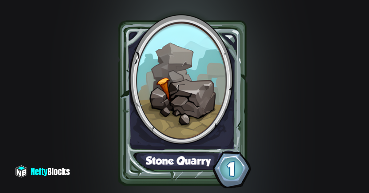 Stone Quarry | NeftyBlocks | The #1 Trade to Earn NFT Marketplace on WAX