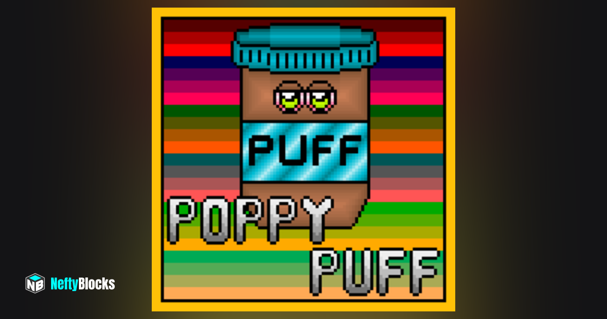 Poppy Puff #111 | NeftyBlocks | The #1 Trade to Earn NFT Marketplace on WAX
