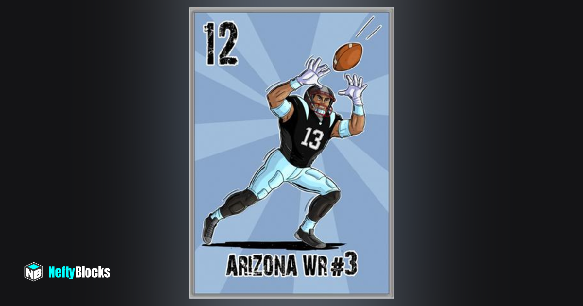 Arizona WR #3 #42 | NeftyBlocks | The #1 Trade to Earn NFT Marketplace ...