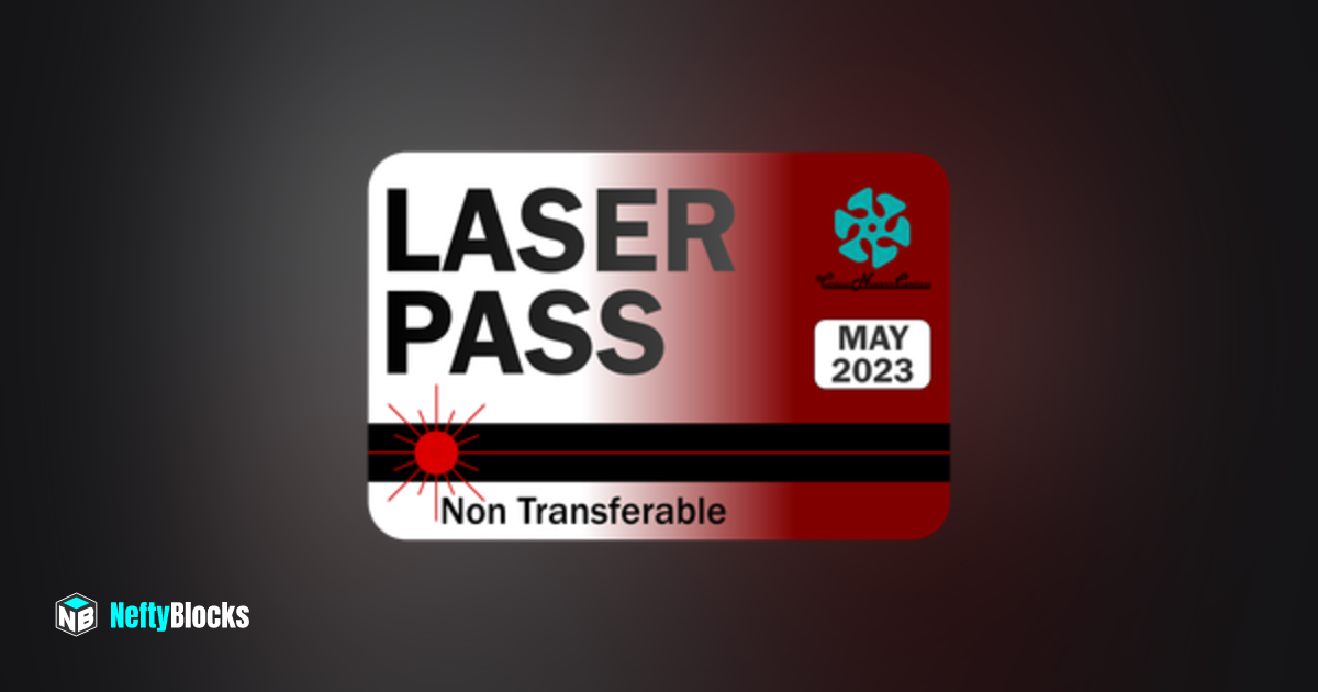 Laser Pass #8 | NeftyBlocks | The #1 Trade to Earn NFT Marketplace on WAX