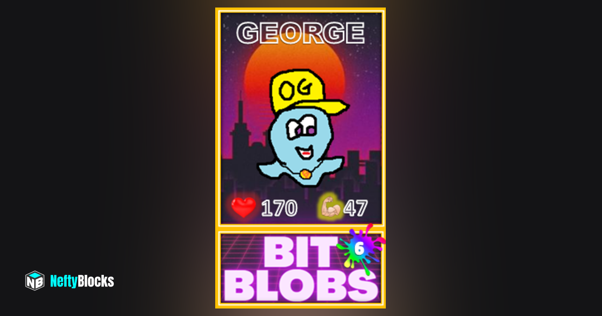 George - Bit Blobs Series 1 #31 | NeftyBlocks | The #1 Trade to Earn NFT Marketplace on WAX