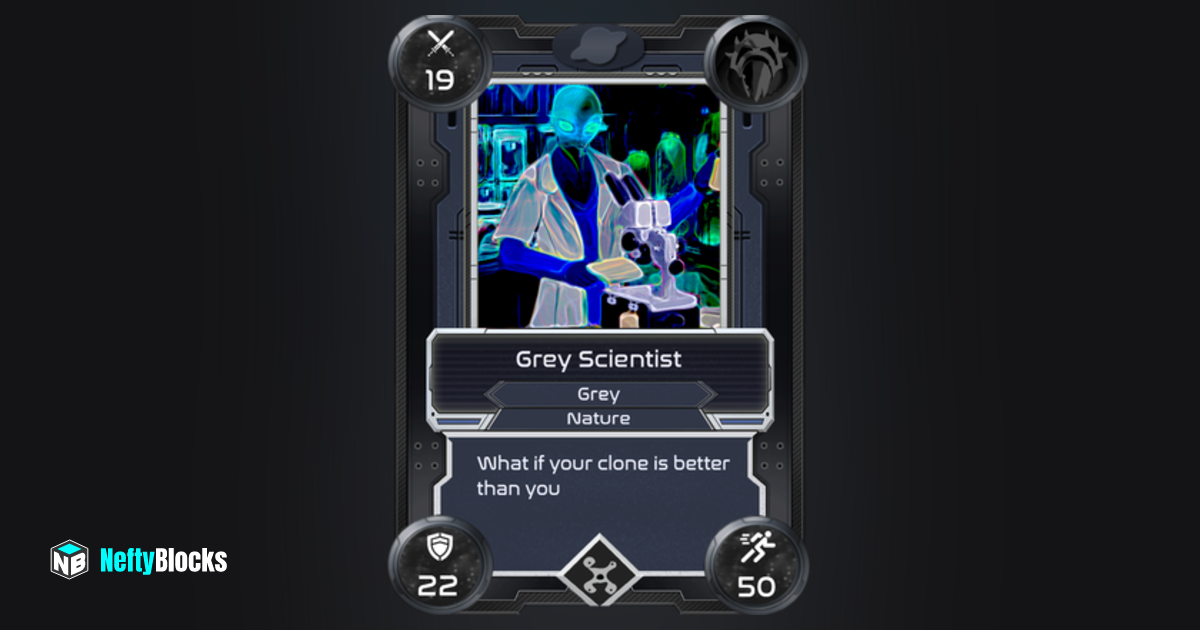 Grey Scientist #8360 | NeftyBlocks | The #1 Trade to Earn NFT ...