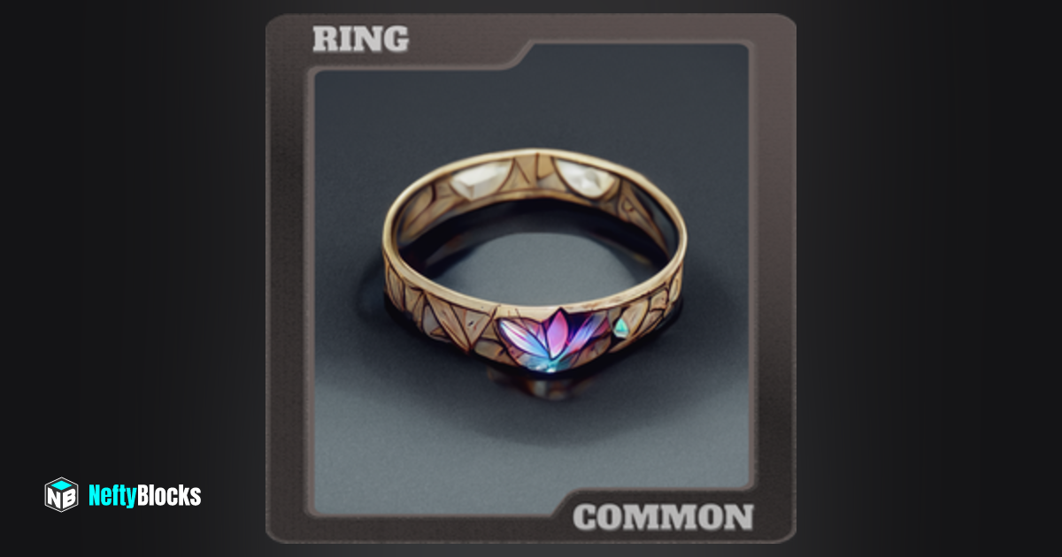 Ring | NeftyBlocks | The #1 Trade to Earn NFT Marketplace on WAX