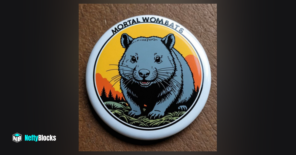 Mortal Wombats Badge | NeftyBlocks | The #1 Trade to Earn NFT ...