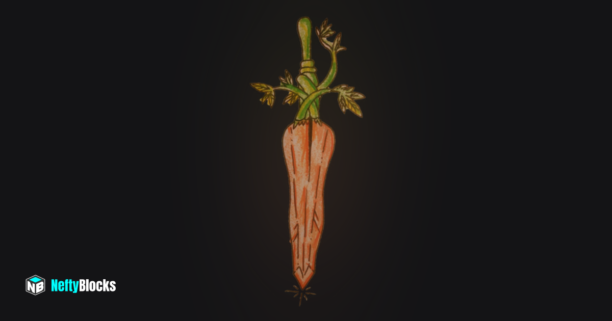 Legendary Carrot Dagger #92 | NeftyBlocks | The #1 Trade to Earn NFT ...