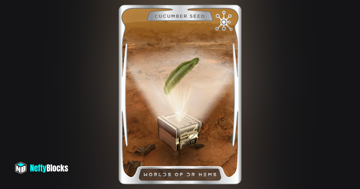 Cucumber Seed #575 | NeftyBlocks | The #1 Trade to Earn NFT Marketplace ...