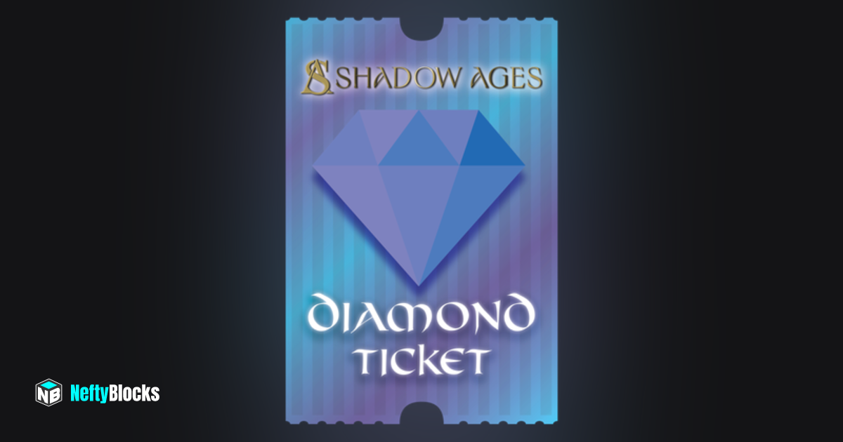 Diamond Ticket #6 | NeftyBlocks | The #1 Trade to Earn NFT Marketplace ...