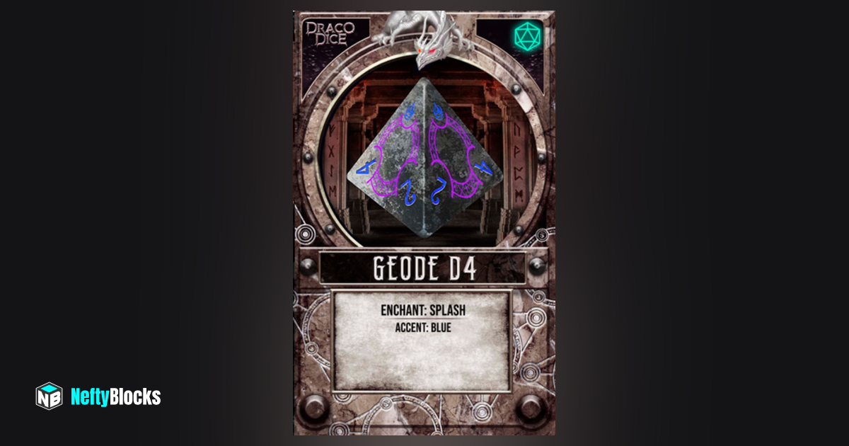 Geode D4 | NeftyBlocks | The #1 Trade to Earn NFT Marketplace on WAX