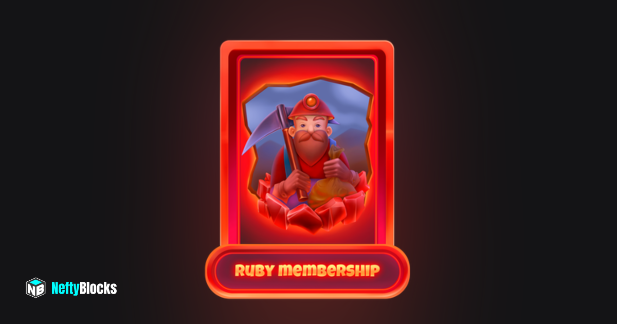 Ruby membership #138 | NeftyBlocks | The #1 Trade to Earn NFT ...