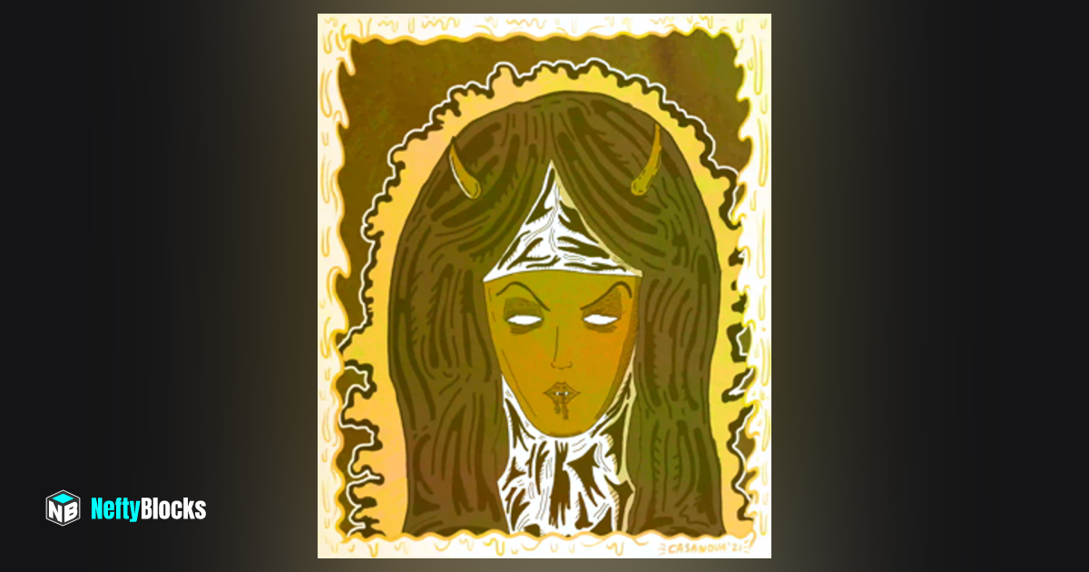 Virgen Diablo Gold #38 | NeftyBlocks | The #1 Trade to Earn NFT ...