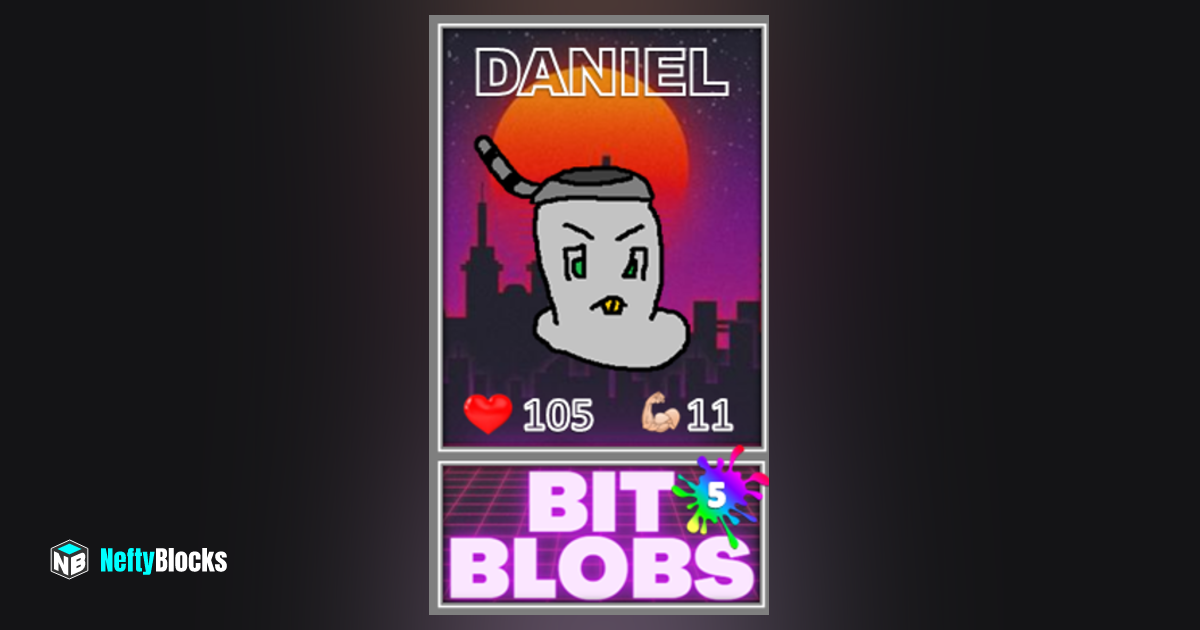 Daniel - Bit Blobs Series 1 | NeftyBlocks | The #1 Trade to Earn NFT Marketplace on WAX