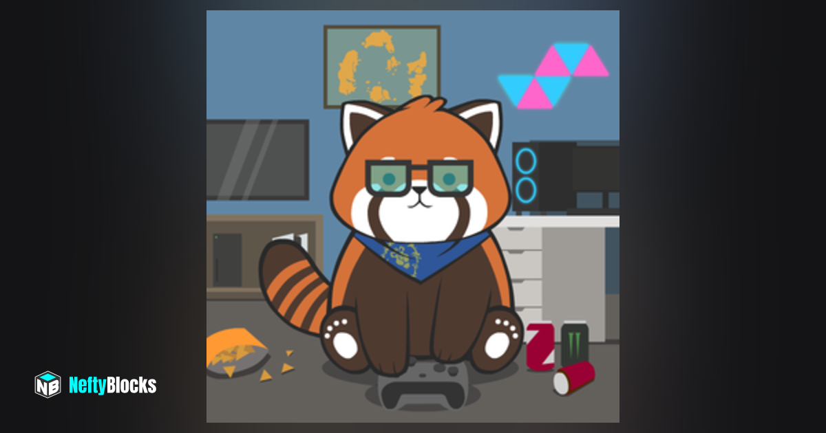 Rusty the Gamer Panda B #71 | NeftyBlocks | The #1 Trade to Earn NFT ...
