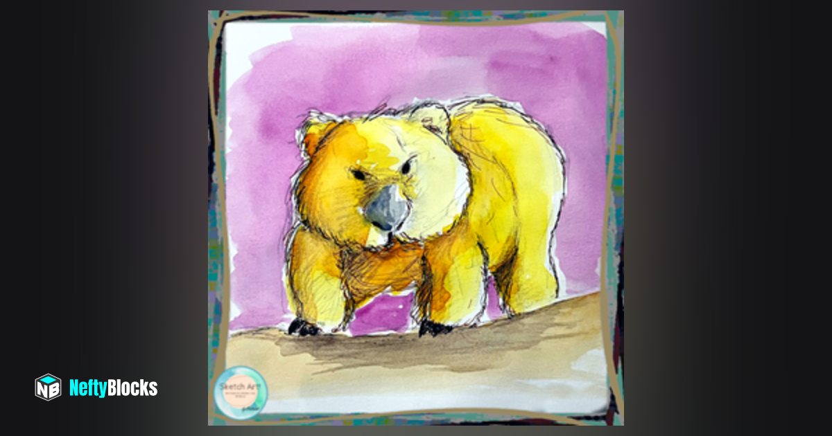 Yellow Wombat #335 | NeftyBlocks | The #1 Trade to Earn NFT Marketplace ...