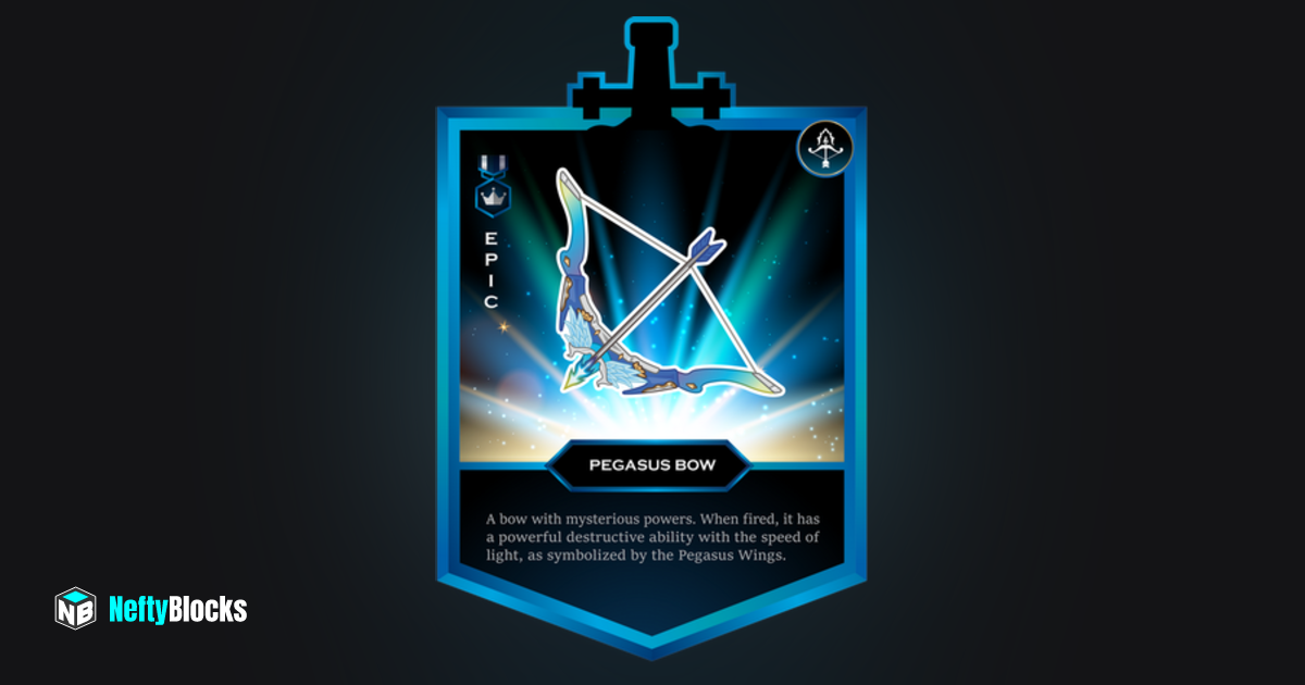 Pegasus Bow #31 | NeftyBlocks | The #1 Trade to Earn NFT Marketplace on WAX