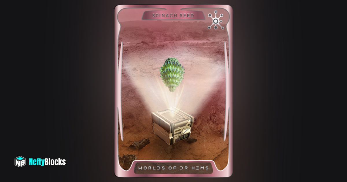 Spinach Seed | NeftyBlocks | The #1 Trade to Earn NFT Marketplace on WAX