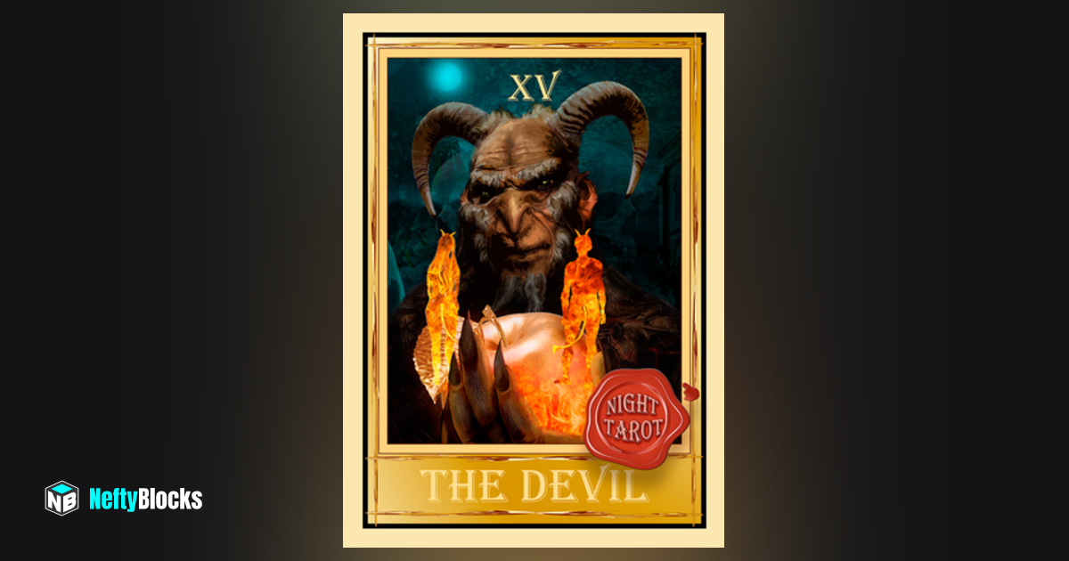 The Devil #34 | NeftyBlocks | The #1 Trade to Earn NFT Marketplace on WAX