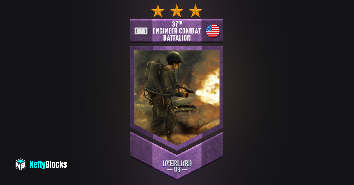 F3-37th-ENGINEER-COMBAT-BATTALION #187 | NeftyBlocks | The #1 Trade to ...