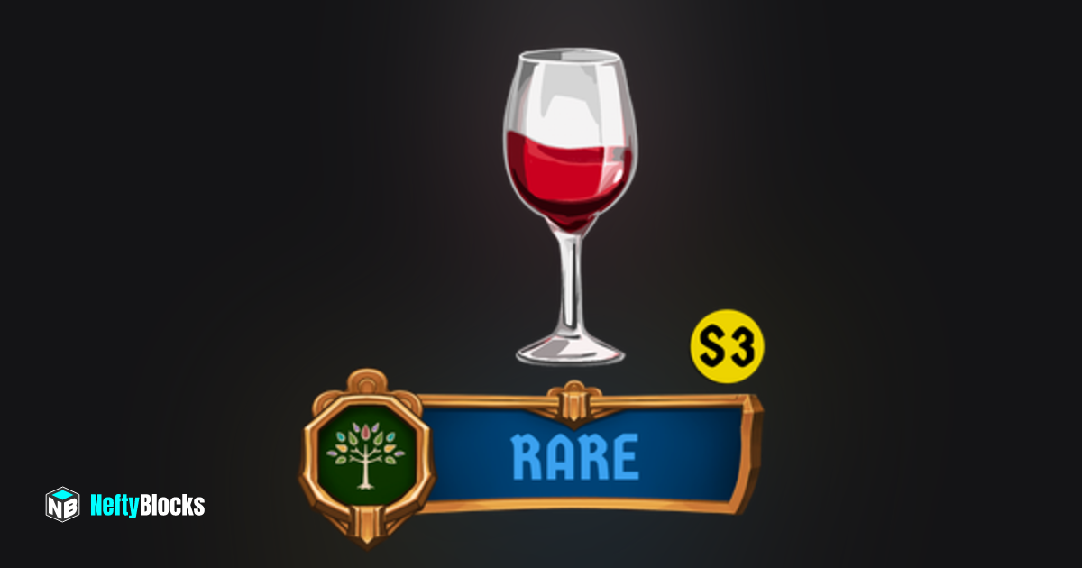 Wine #65 | NeftyBlocks | The #1 Trade to Earn NFT Marketplace on WAX