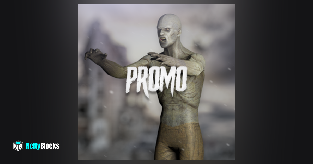 Common Zombie Sticker #6119 | NeftyBlocks | The #1 Trade to Earn NFT ...