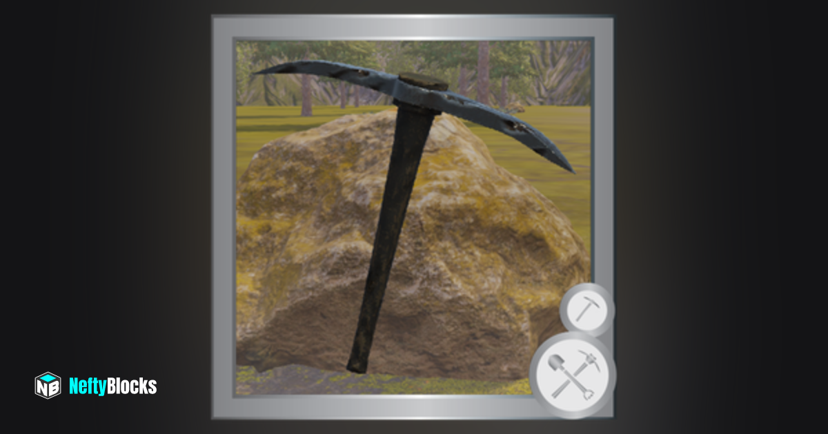 Rusty Pickaxe #893 | NeftyBlocks | The #1 Trade to Earn NFT Marketplace ...
