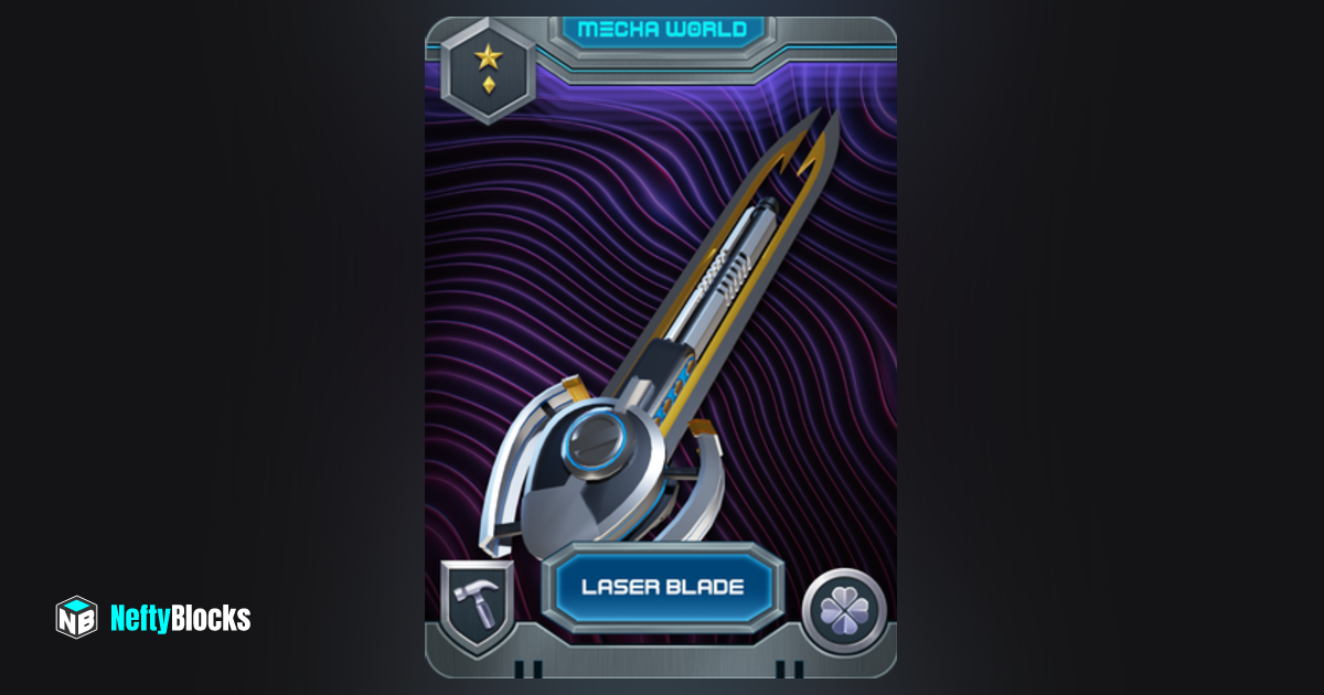 Laser Blade #1 | NeftyBlocks | The #1 Trade to Earn NFT Marketplace on WAX