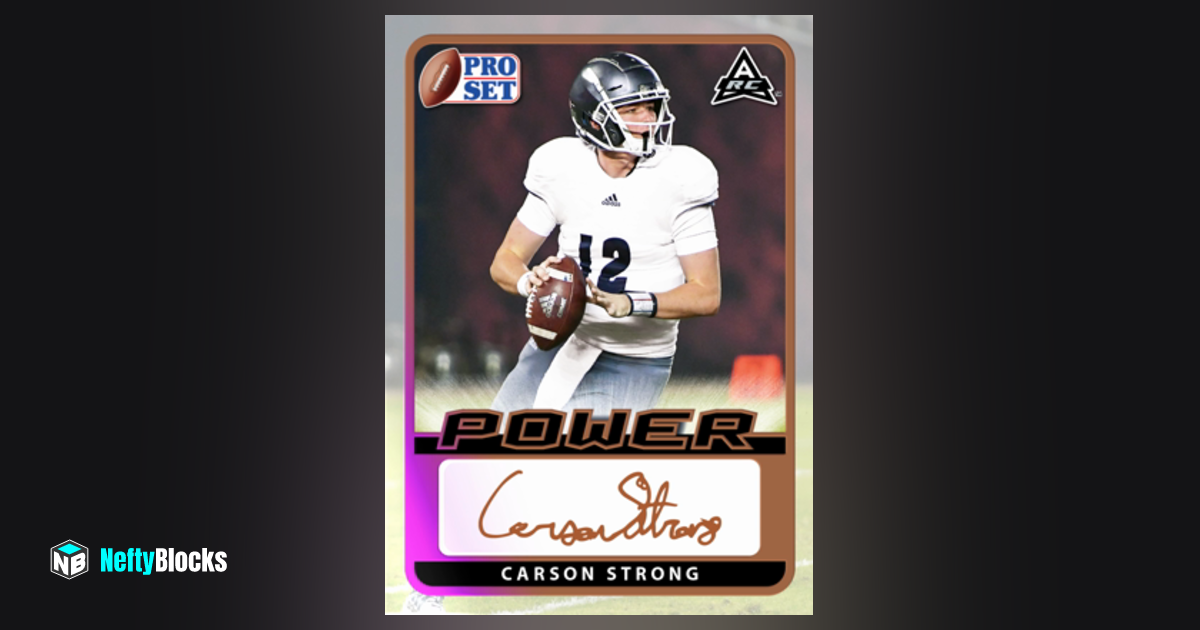 Carson Strong #116 | NeftyBlocks | The #1 Trade to Earn NFT Marketplace ...