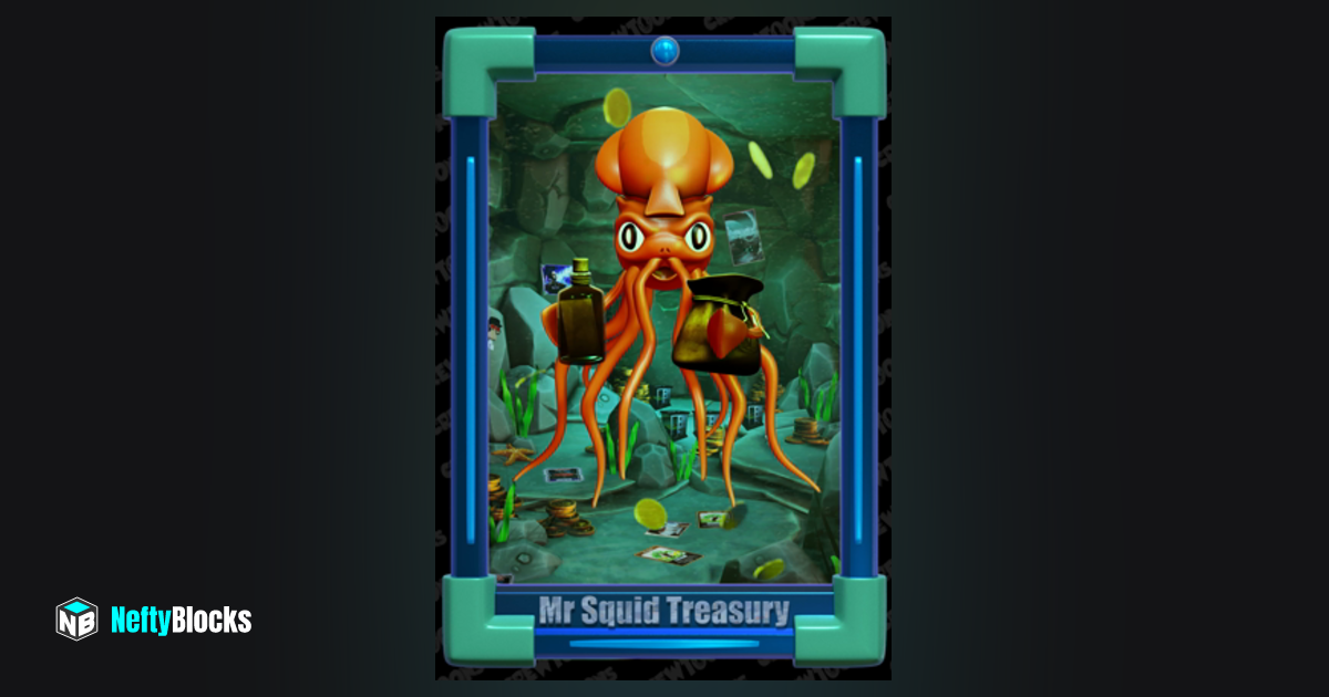 Mr Squid Treasury #1 | NeftyBlocks | The #1 Trade to Earn NFT Marketplace on WAX