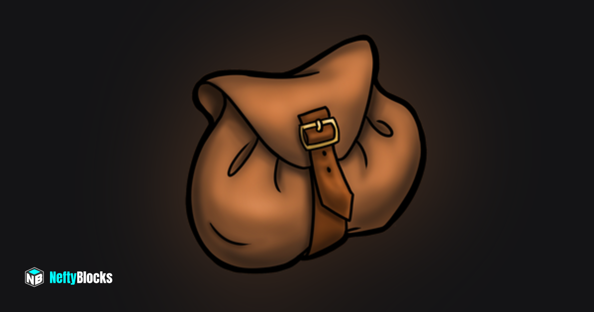 Regular Small Materials Token Pouch #850 | NeftyBlocks | The #1 Trade ...