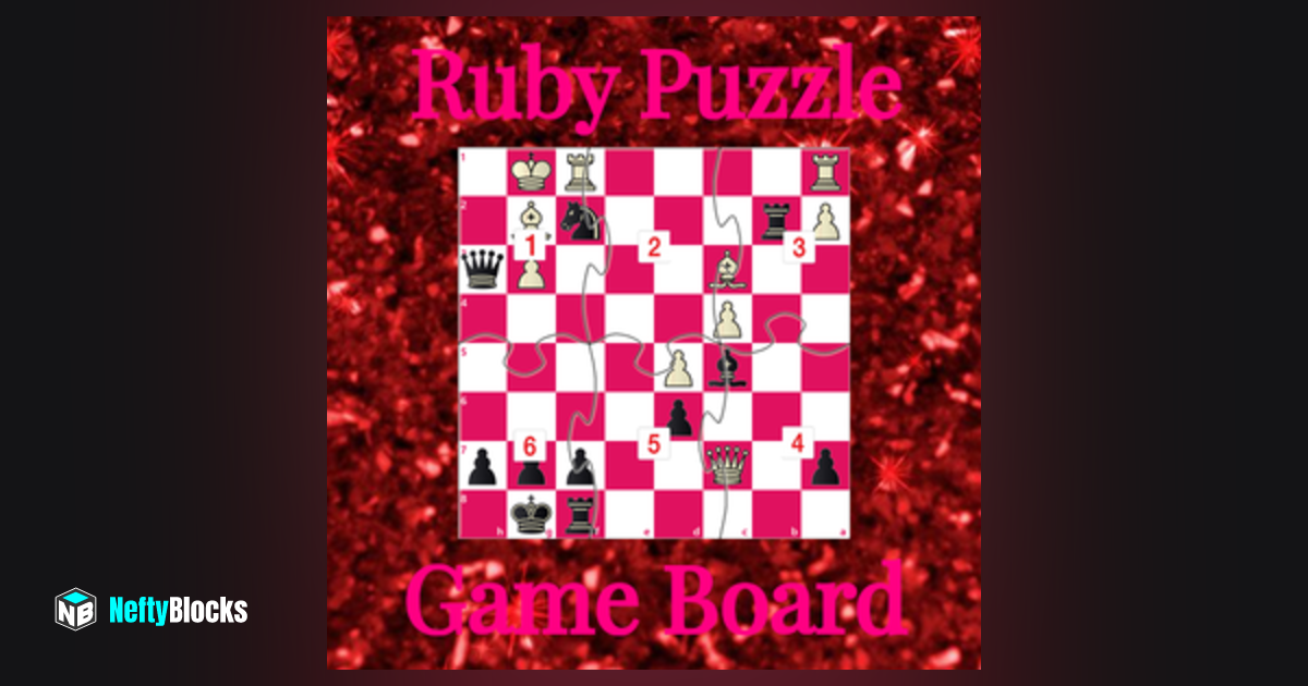 Ruby Puzzle Promo | NeftyBlocks | The #1 Trade to Earn NFT Marketplace on WAX