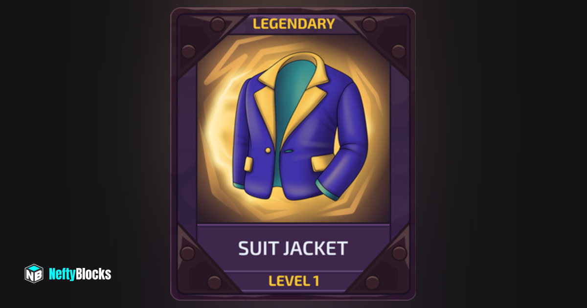 Suit Jacket – Level 1 | NeftyBlocks | The #1 Trade to Earn NFT ...